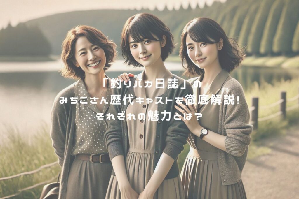 「釣りバカ日誌」のみちこさん歴代キャストを徹底解説！それぞれの魅力とは？