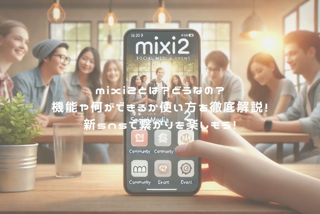 mixi2とは？どうなの？機能や何ができるか使い方を徹底解説！新snsで繋がりを楽しもう！