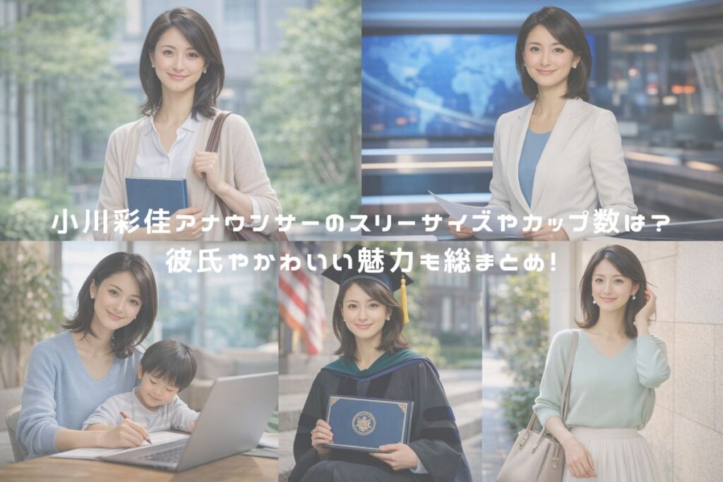 小川彩佳アナウンサーのスリーサイズやカップ数は？彼氏やかわいい魅力も総まとめ！